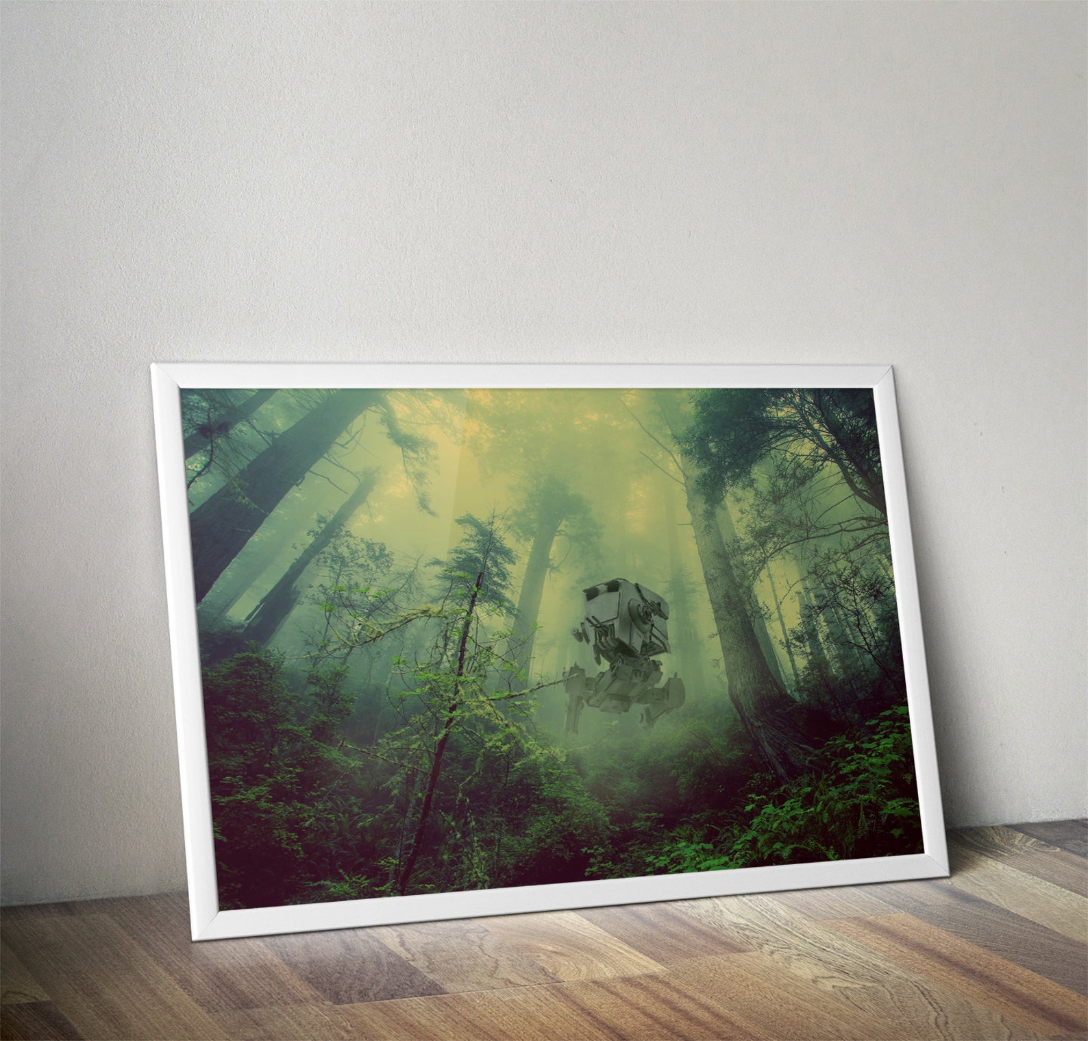 Endor Star Wars Art, Star Wars Poster, Wall Art, Return of the Jedi, At ...
