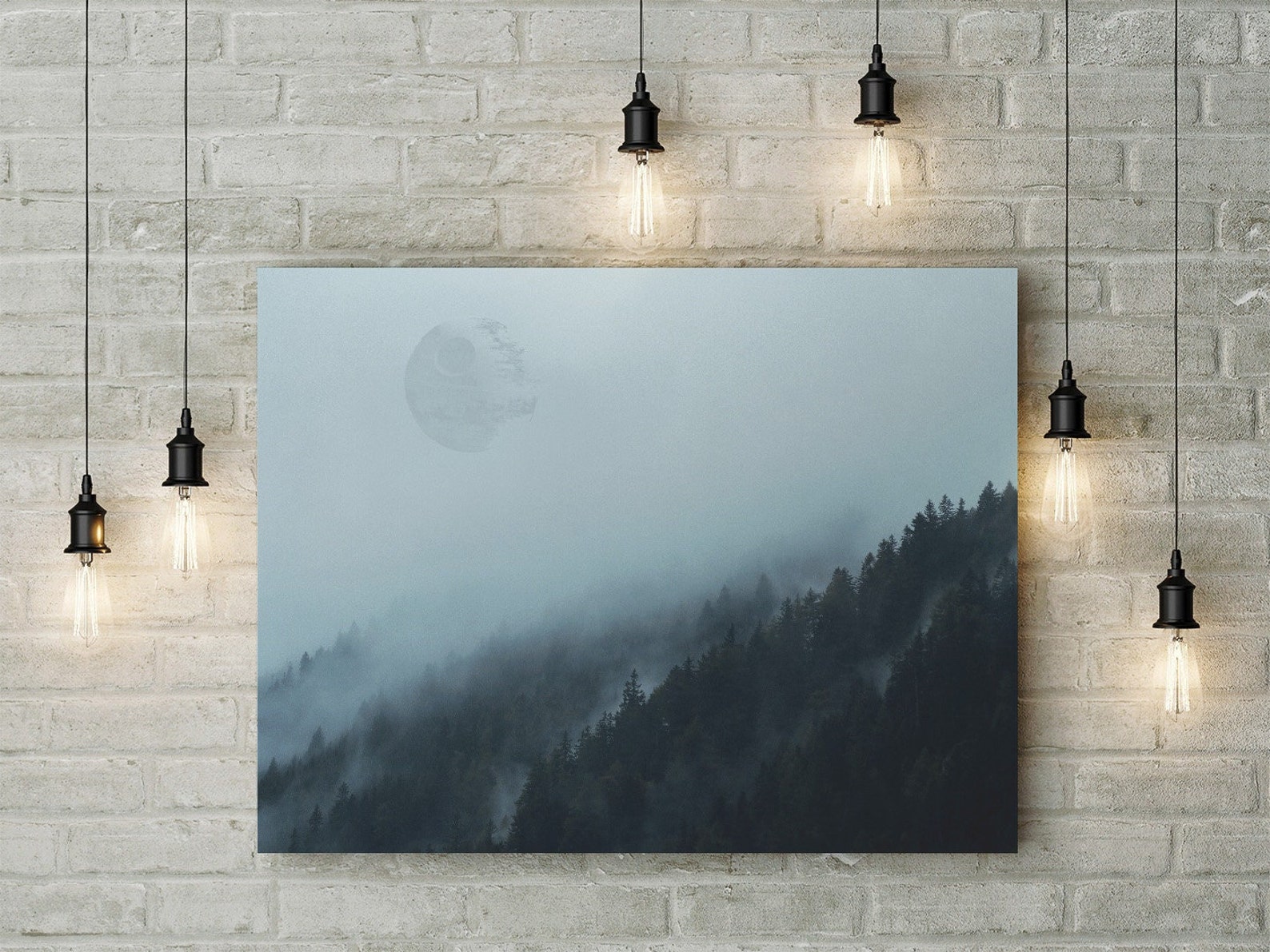 Endor Star Wars Art, Star Wars Poster, Wall Art, Return of the Jedi ...