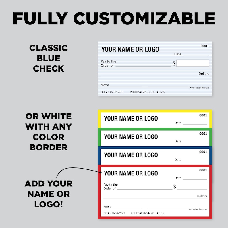 Giant Check - Custom Novelty Check, Jumbo Check, Dry Erase, Printed ...