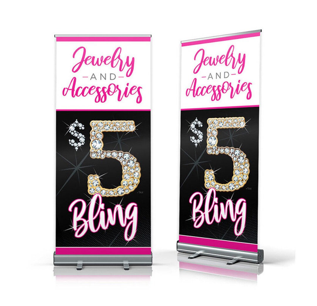Jewelry Retractable Banner Stand 33x81, Independent Consultant Business ...