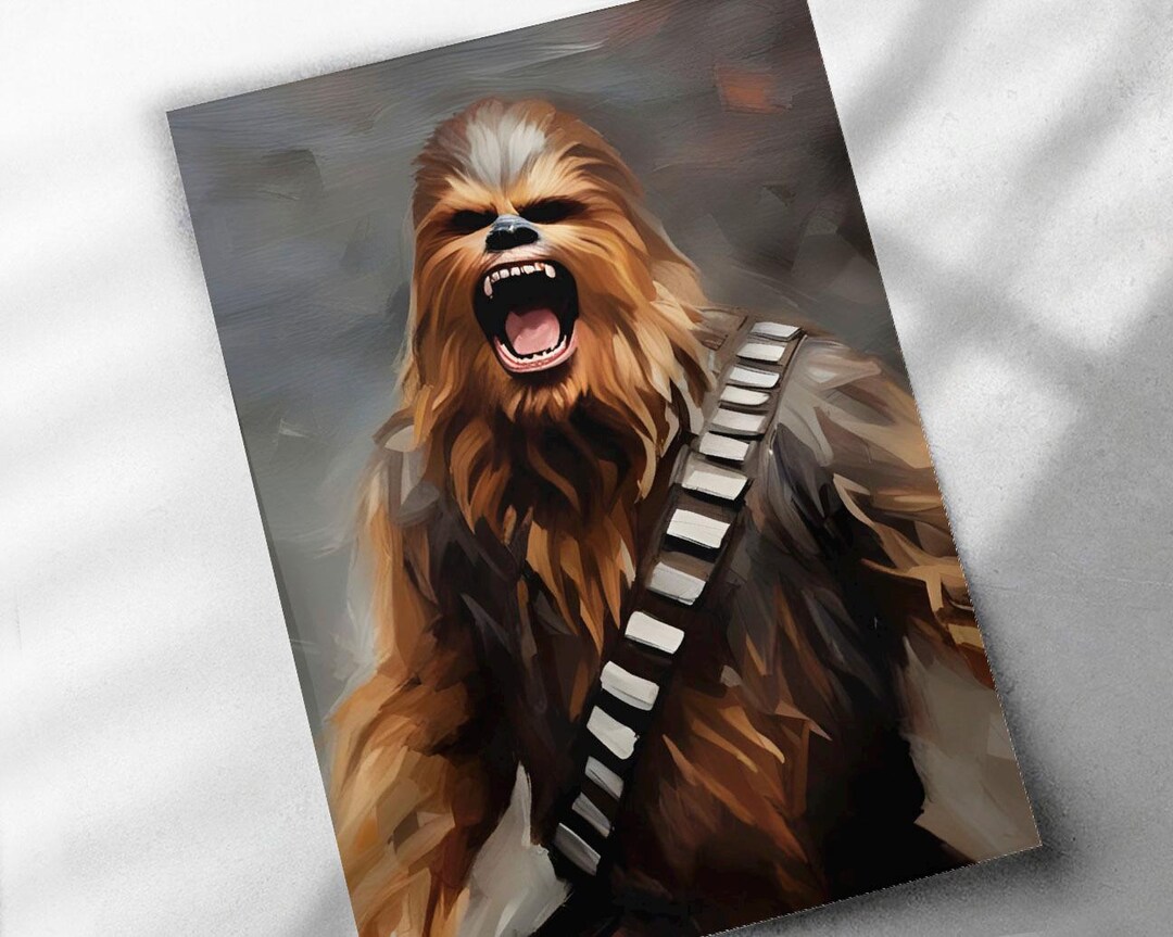 Chewbacca Poster, Canvas Wrap, or Framed Canvas Print Kids Room, Fan ...
