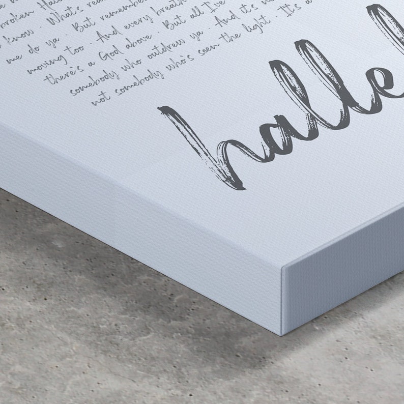 Custom Song Lyrics Print on Canvas Your Song Lyrics Printed - Etsy