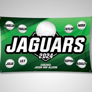 Volleyball Team Banner - Custom Volleyball Banner, Printed, Grommets ...