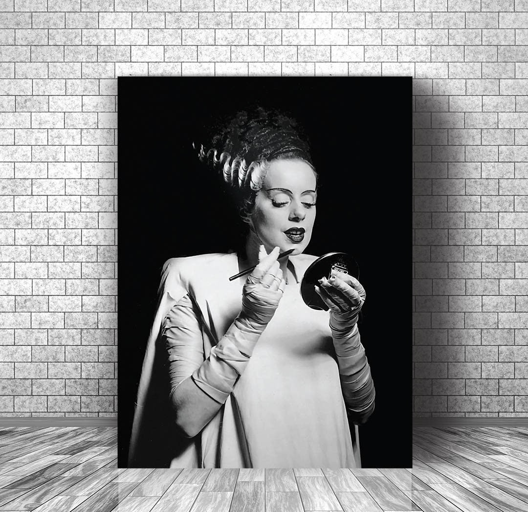 Bride of Frankenstein Poster, Makeup, Elsa Lanchester, Classic Horror ...