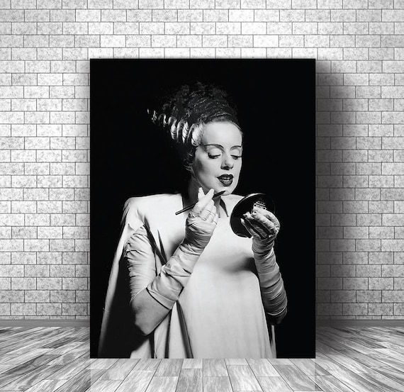 Bride of Frankenstein Poster Makeup Elsa Lanchester Classic | Etsy