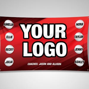 Volleyball Team Banner - Custom Volleyball Banner, Printed, Grommets ...