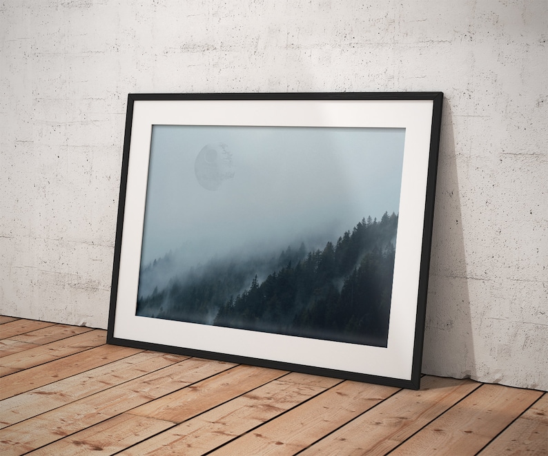 Endor Star Wars Art, Star Wars Poster, Wall Art, Return of the Jedi ...