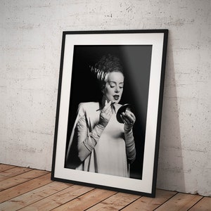 Bride of Frankenstein Poster Makeup Elsa Lanchester Classic | Etsy