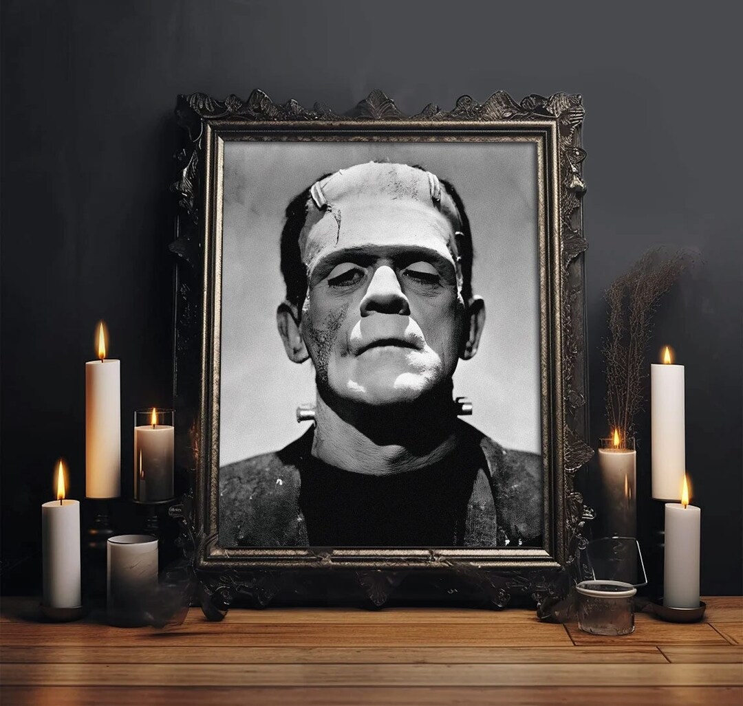 Frankenstein Poster, Boris Karloff, Printed Poster or Canvas Wrap ...