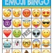 EMOJI Printable Bingo Cards 8.5 X 11 10 Different Cards - Etsy