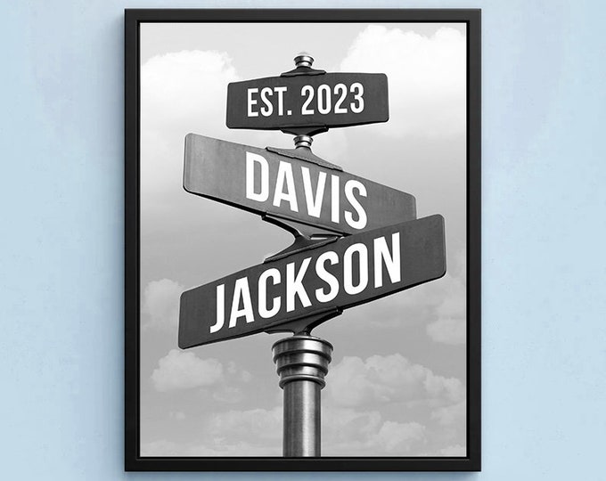 Printable Personalized Street Signs Digital Photo, You Print & Frame ...