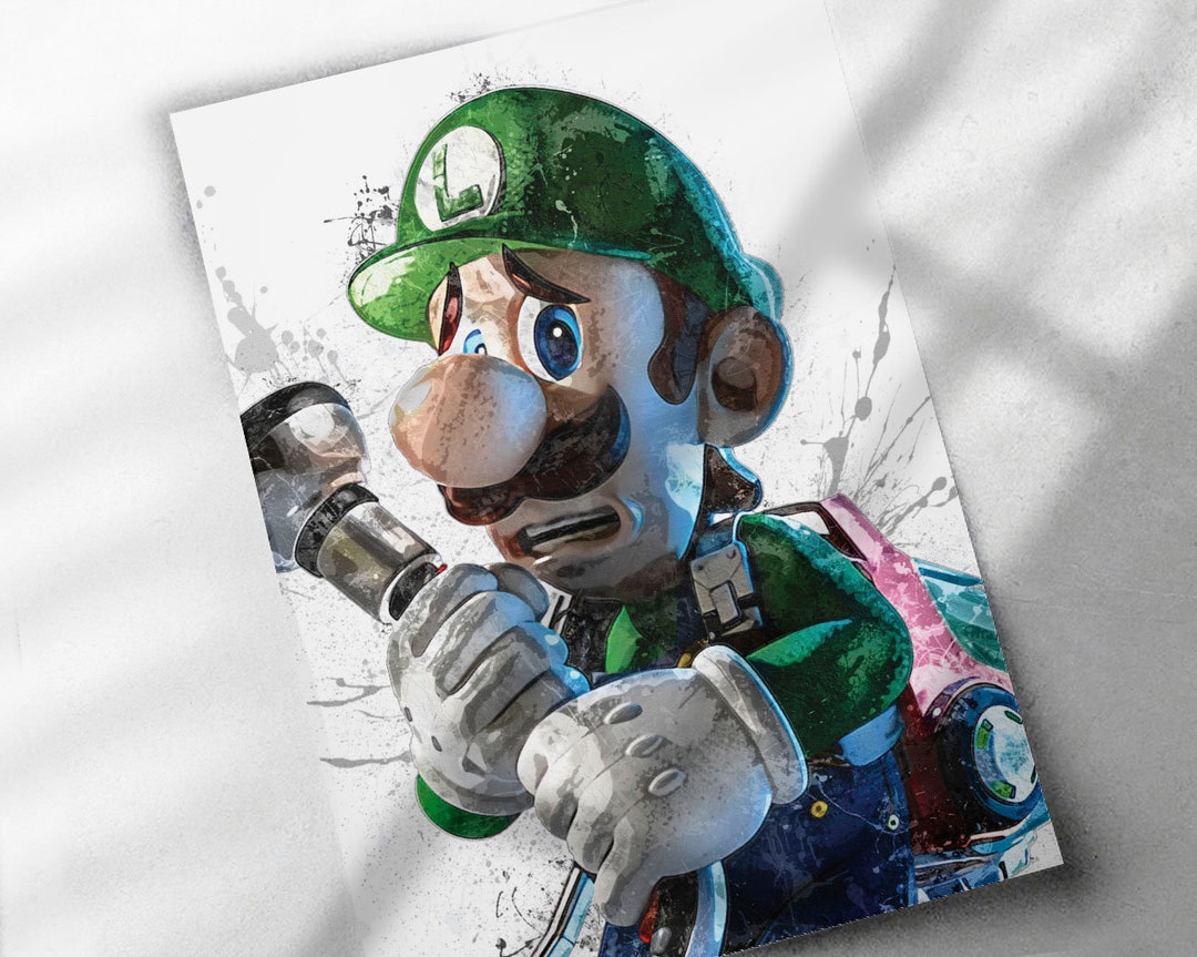 Luigi' Mansion Poster, Canvas Wrap, or Framed Canvas Print - Kids Decor ...