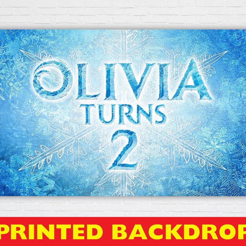 Frozen Backdrop - Etsy