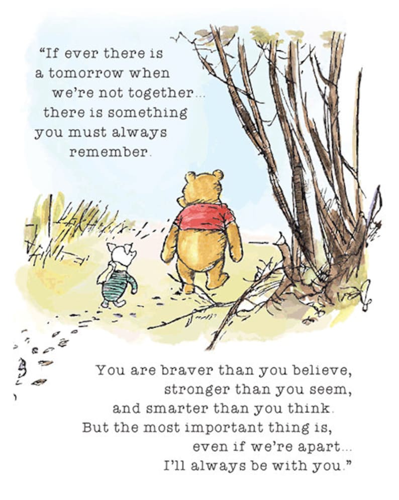 Winnie the Pooh Art Canvas or Poster Print Vintage Pooh - Etsy