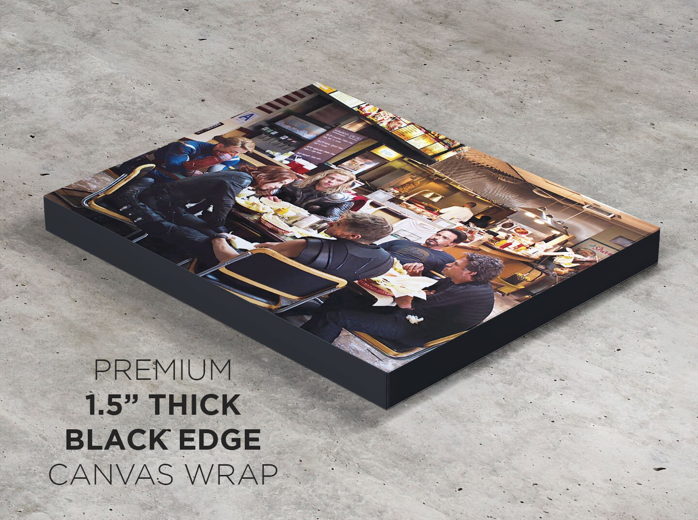 Marvel Avengers Shawarma Cafe - Printed Poster or Canvas Warp - Kids ...