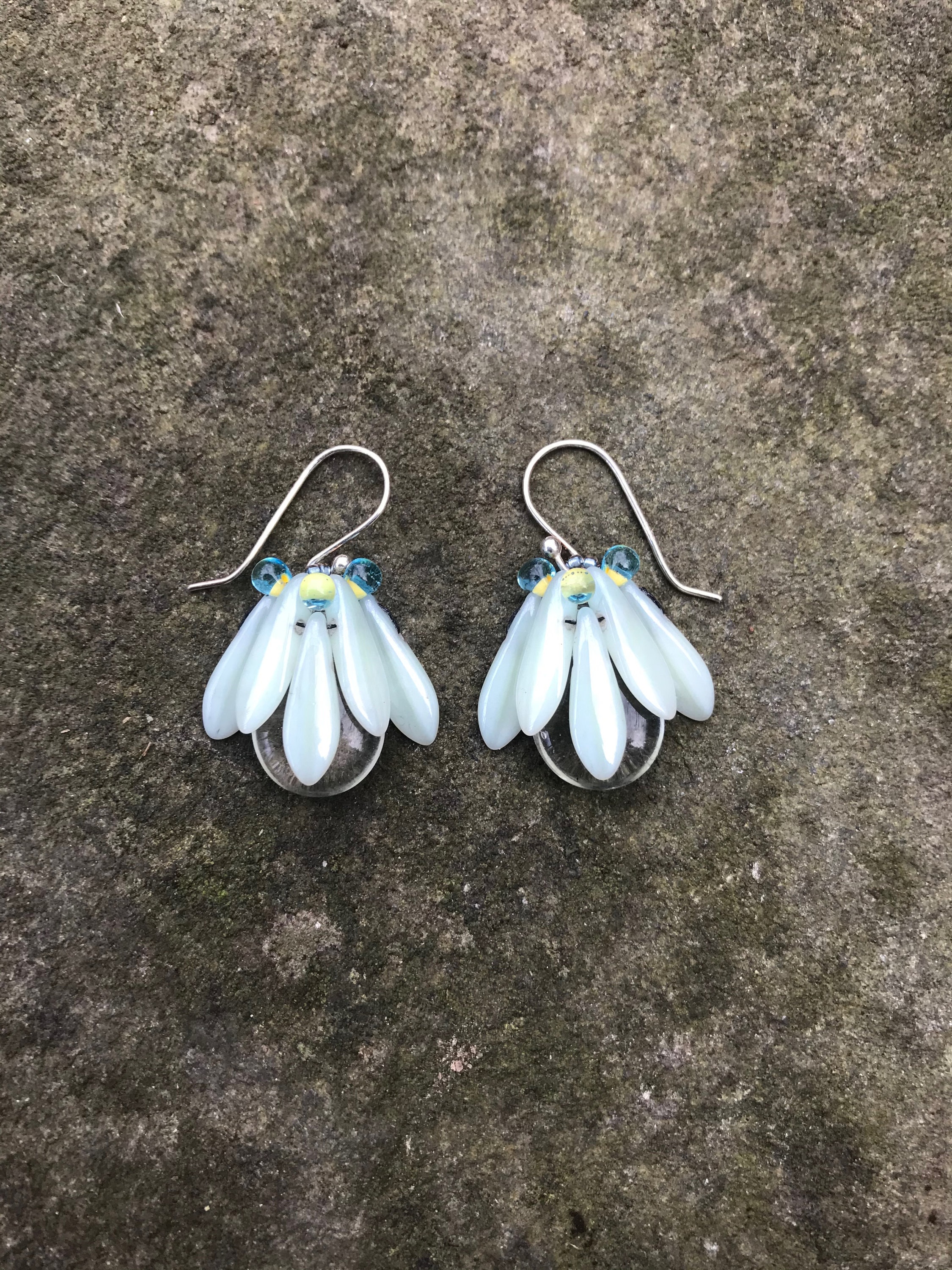 Snowdrop White, Crystal, Pale Yellow, and Sky Blue Petite Peacock ...