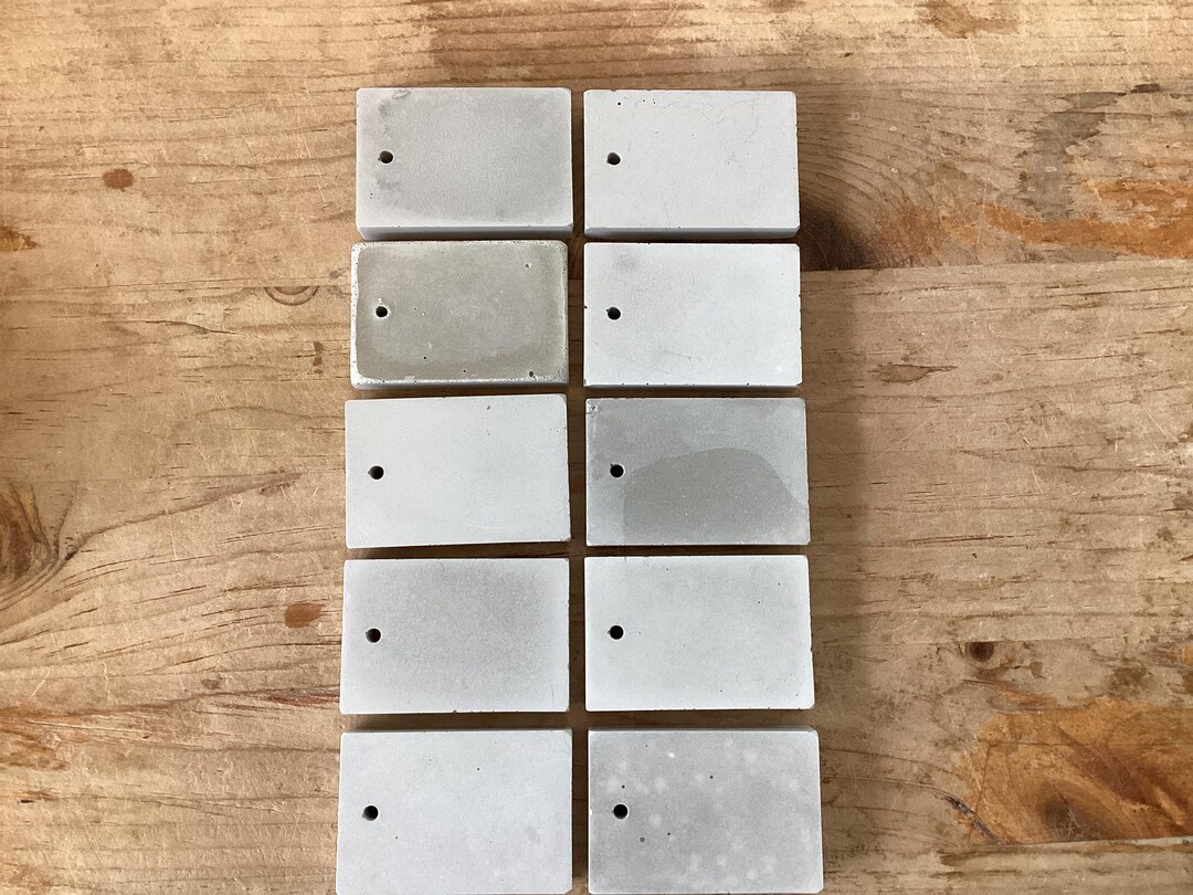 15 Solid Concrete Gift Tags/ornaments - Etsy
