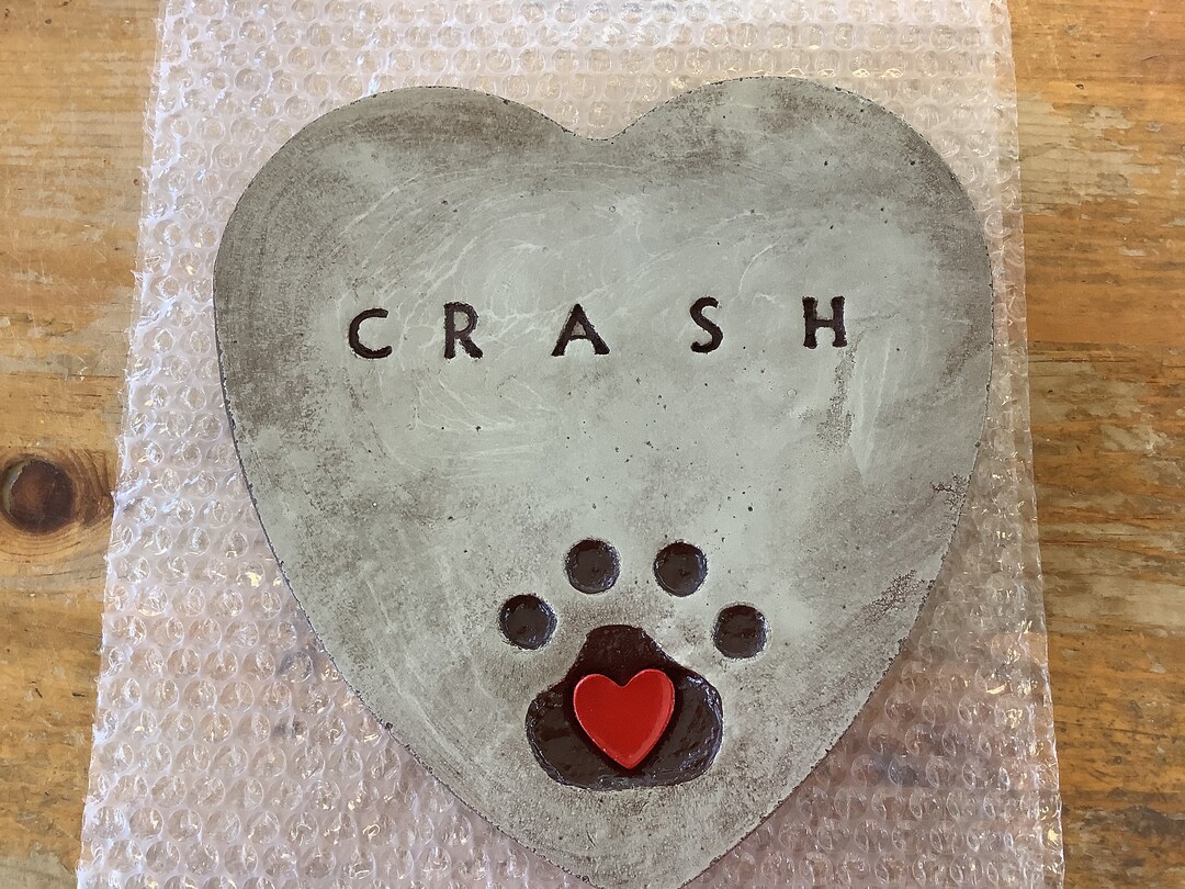 10 In. Solid Concrete Memorial Stone/personalized Memorial - Etsy