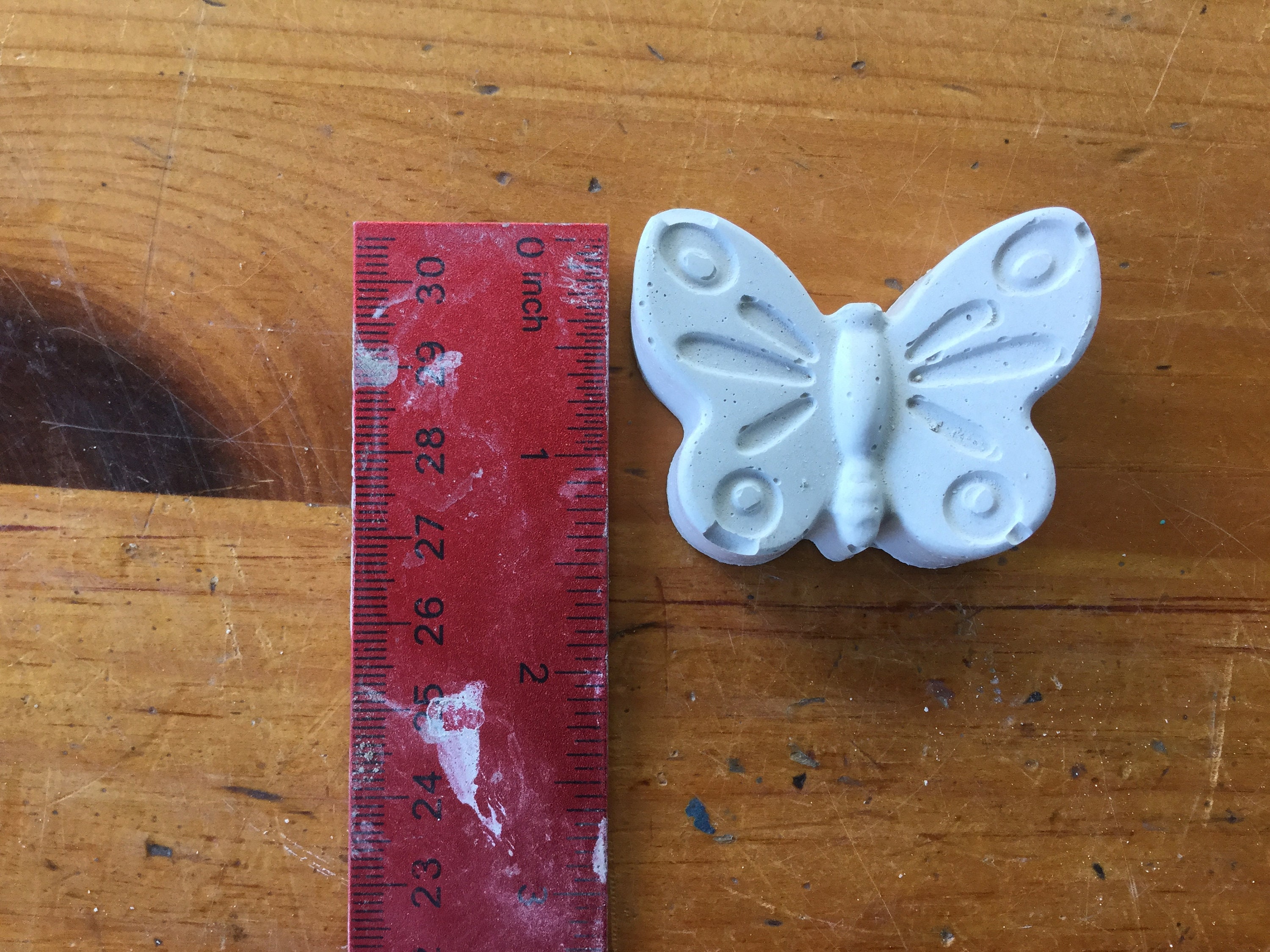 A Set of 9 Solid Concrete Butterflies-natural - Etsy
