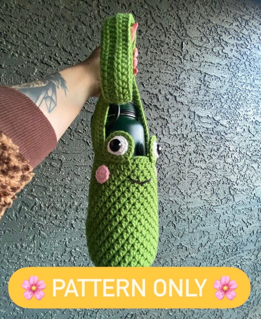 PATTERN ONLY - Crochet Frog Water Bottle Holder - Etsy