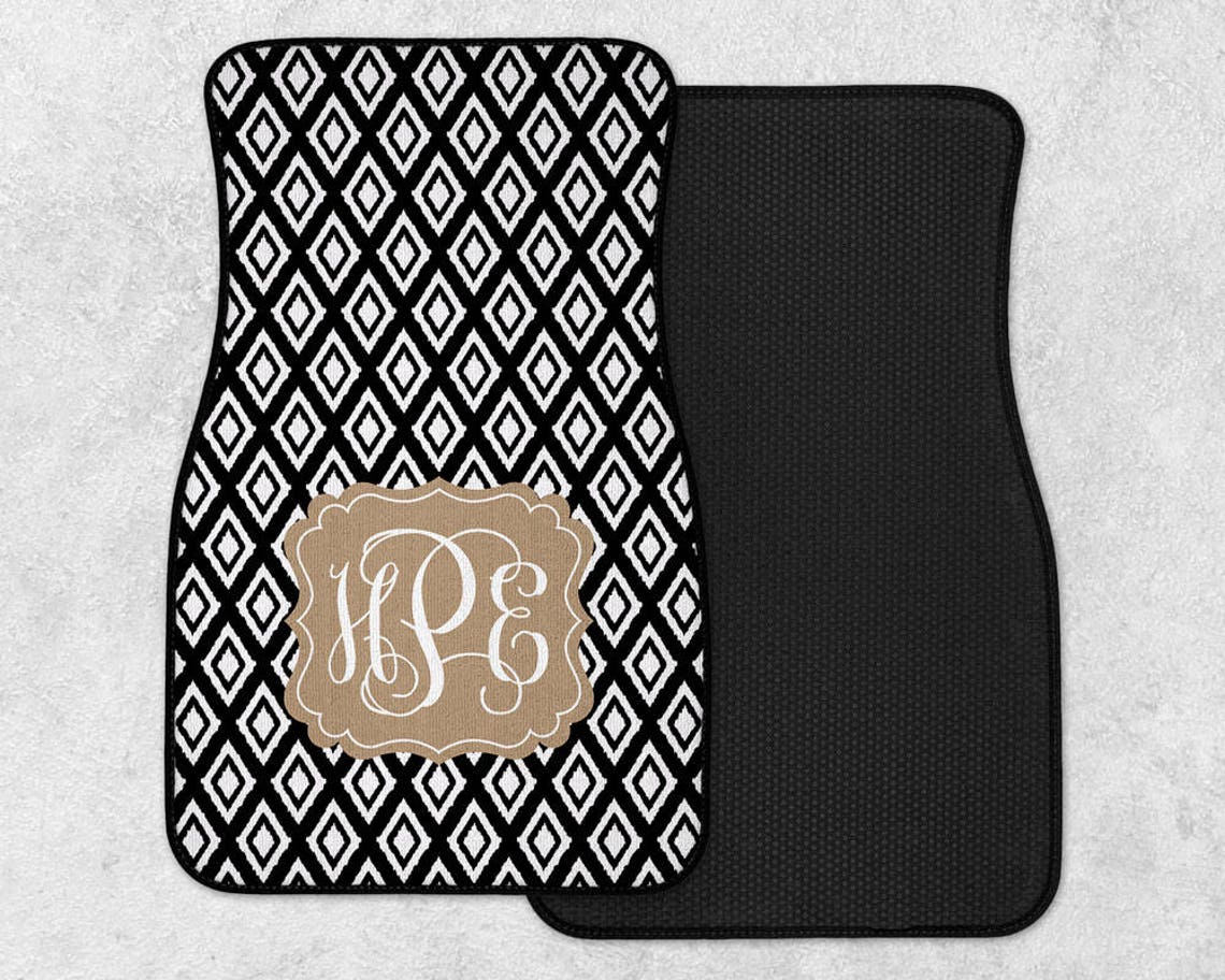 Monogram Car Mat Set Personalized Car Mats New Car Floor | Etsy