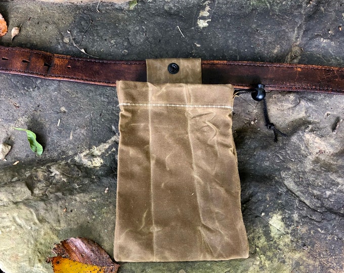 Waxed Canvas Foraging Pouch - Etsy
