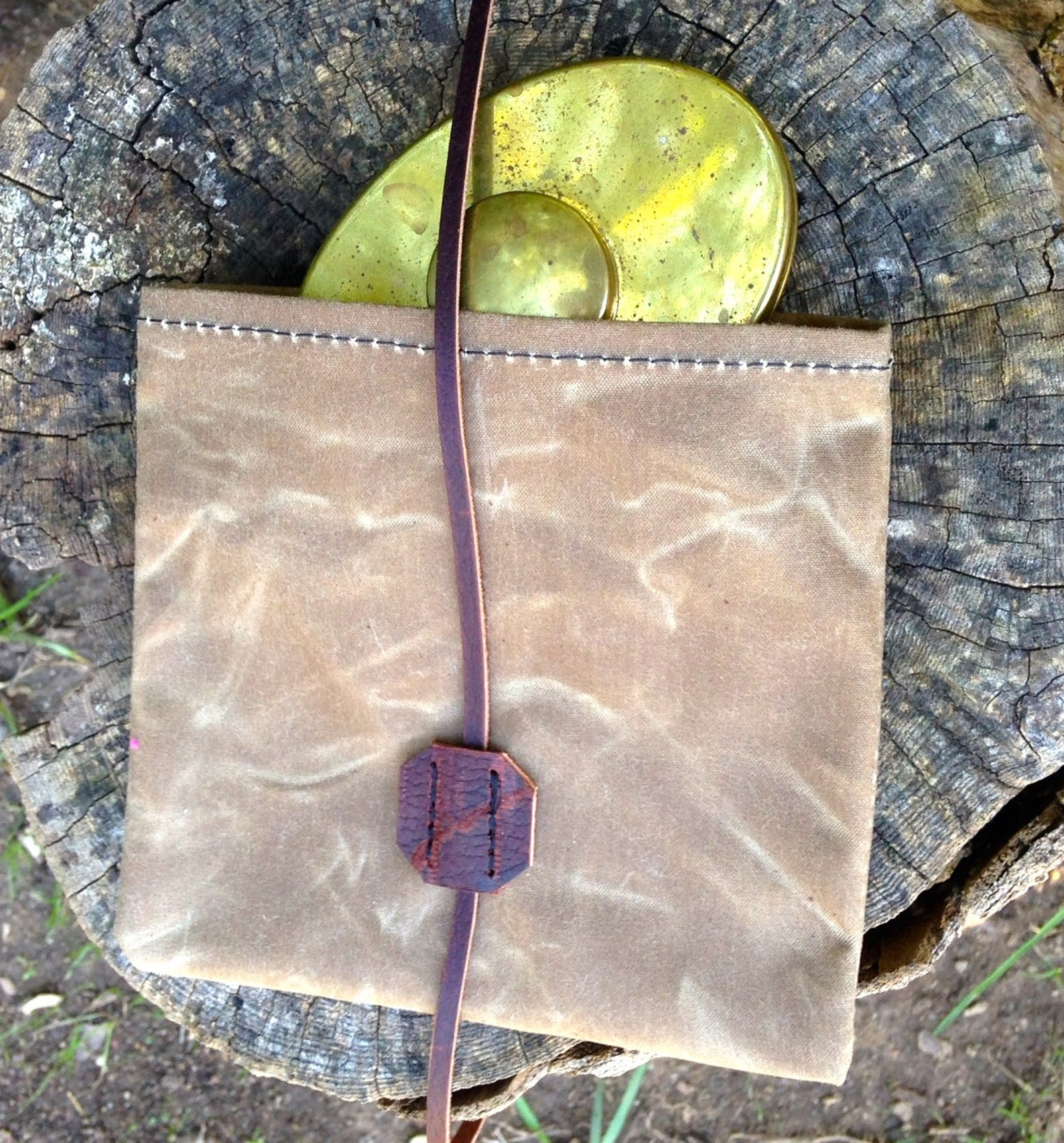 Brown Dog Pouch and Bag Waxed Canvas Roll Top Pouch: Organize - Etsy