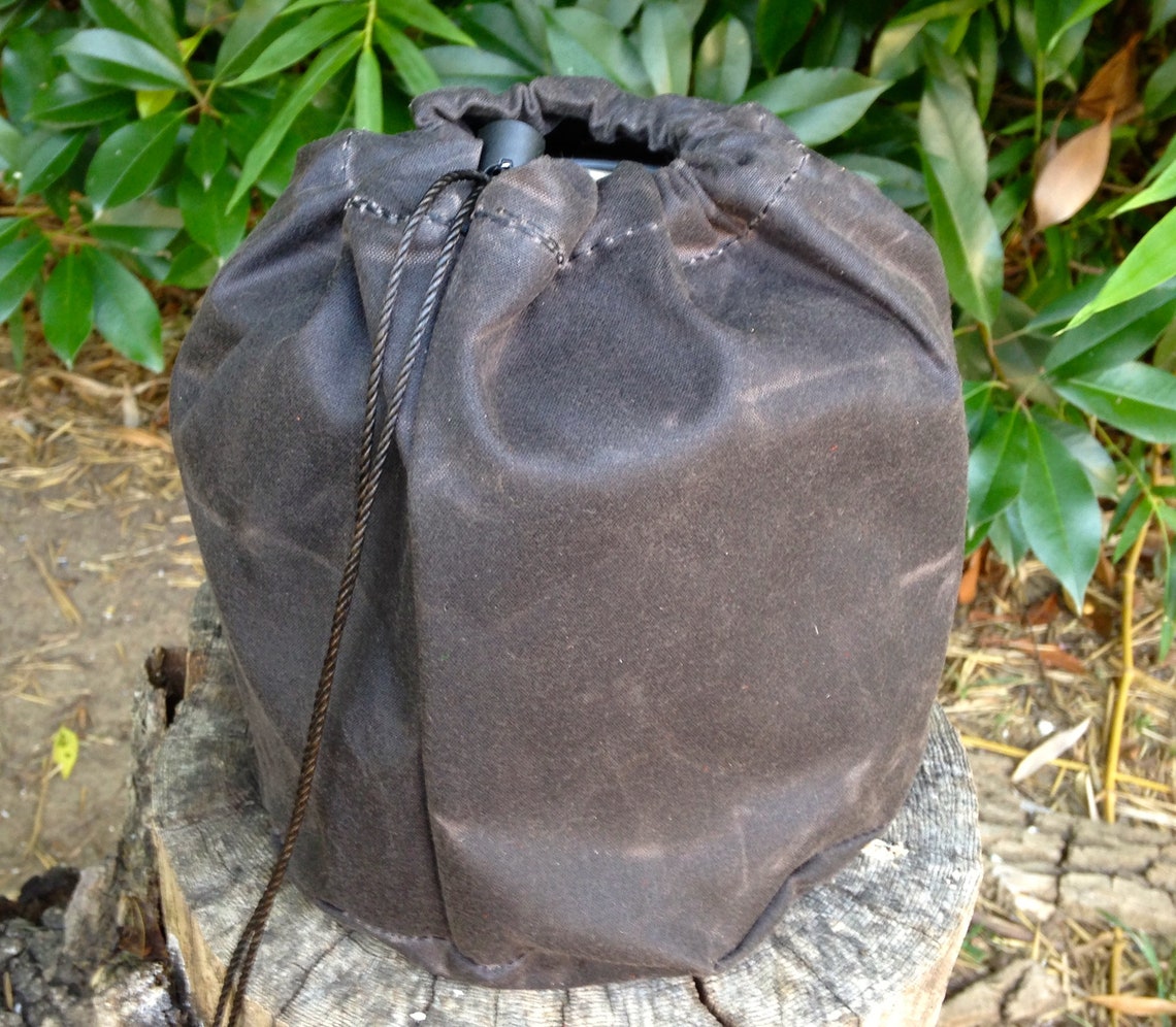 Custom Sewn Canvas Pot Bottle Stove Covers for Backpacking | Etsy