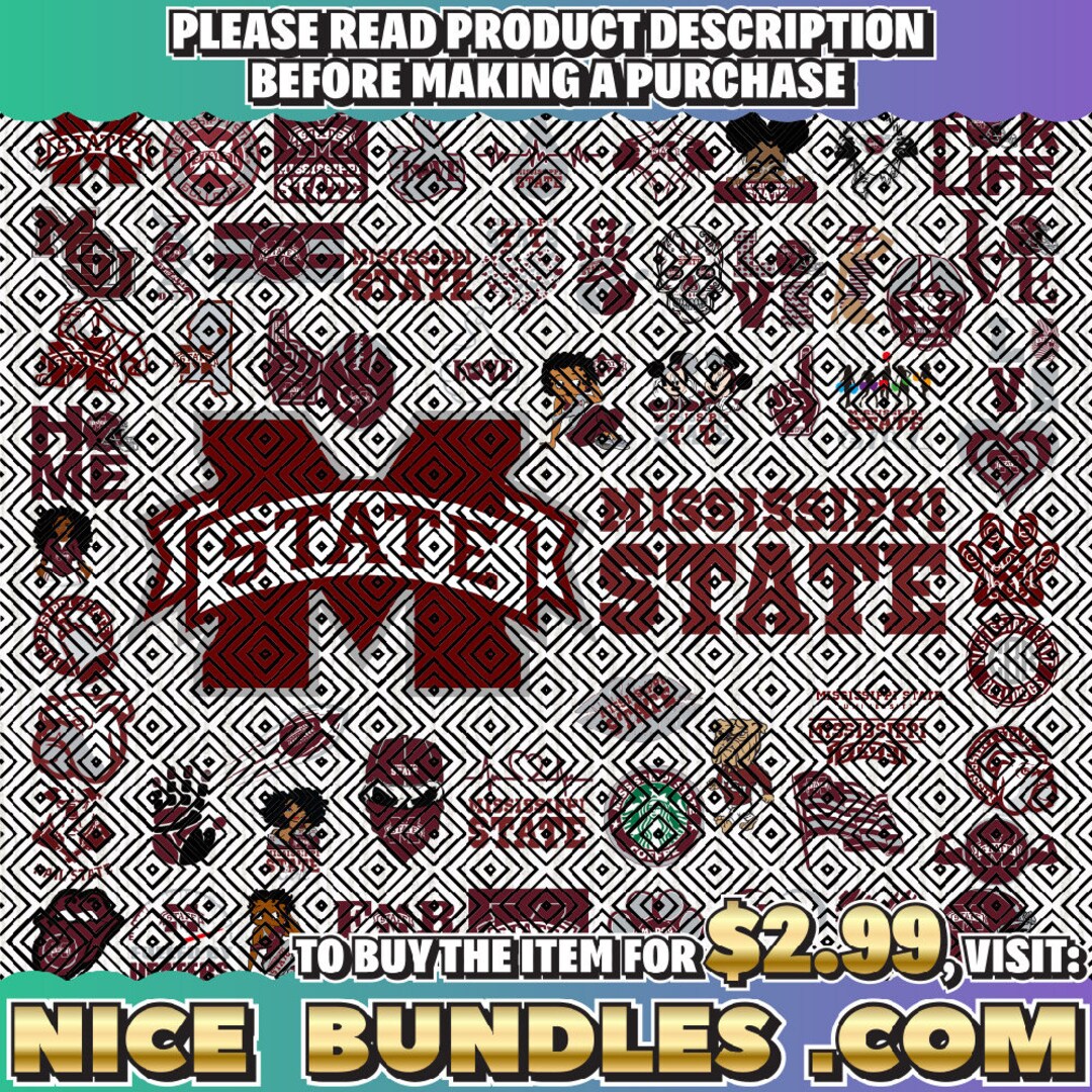 60 Files Mississippi-state-bulldogs Team Bundle Svg, Mississippi-state ...