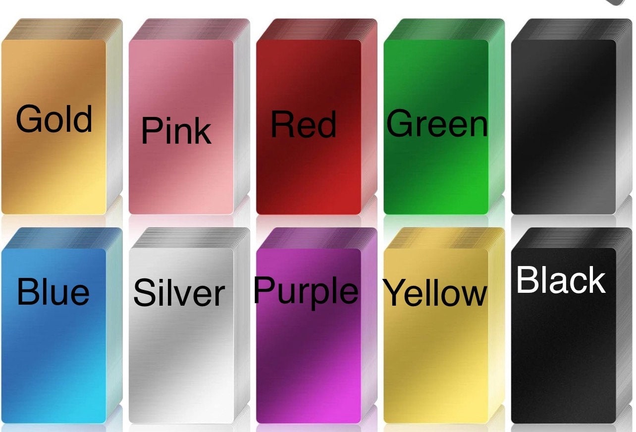 Custom Anodized Aluminum Business Cards - Etsy