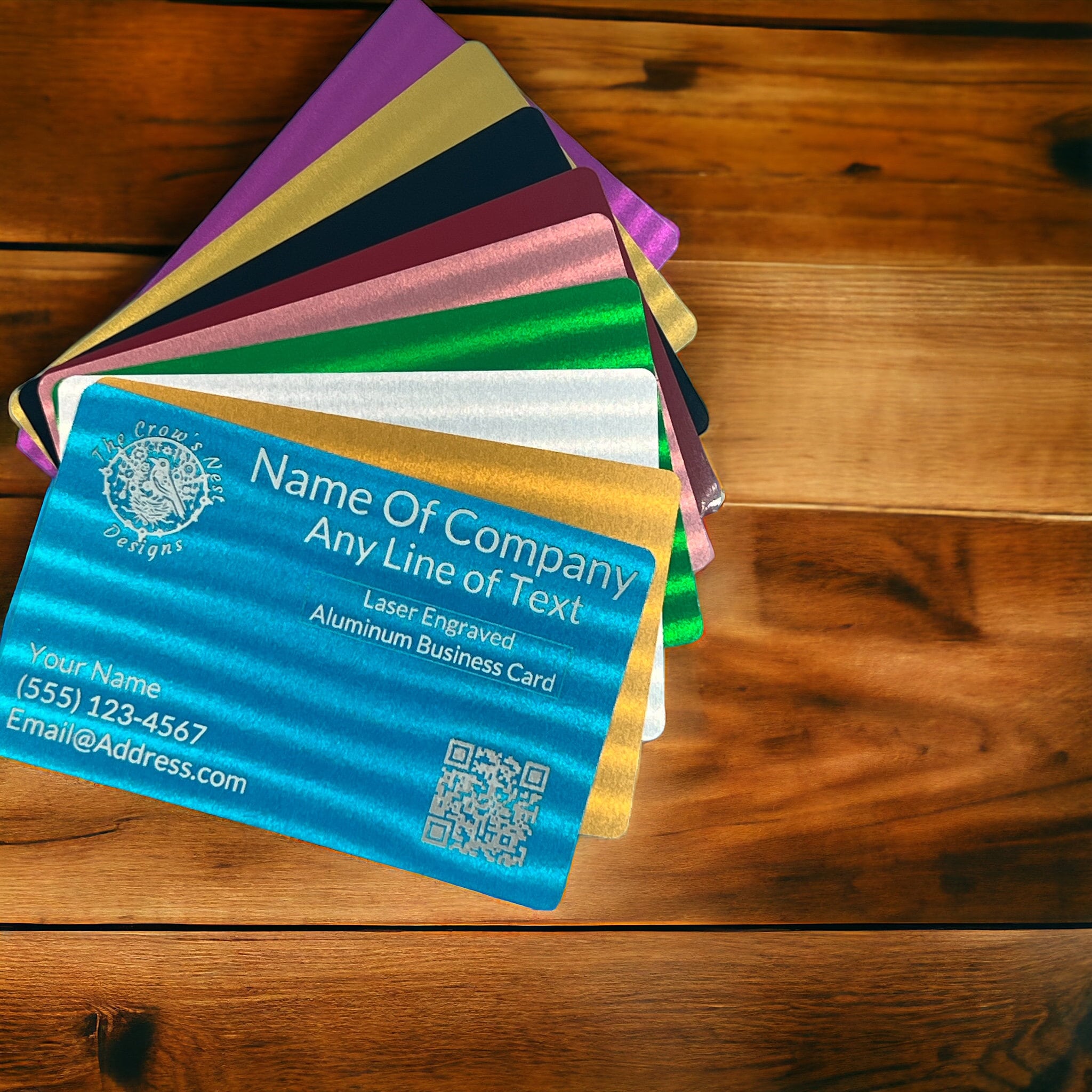 Custom Anodized Aluminum Business Cards - Etsy