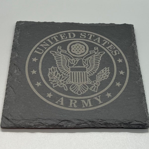 Us Army Slate Coasters - Etsy