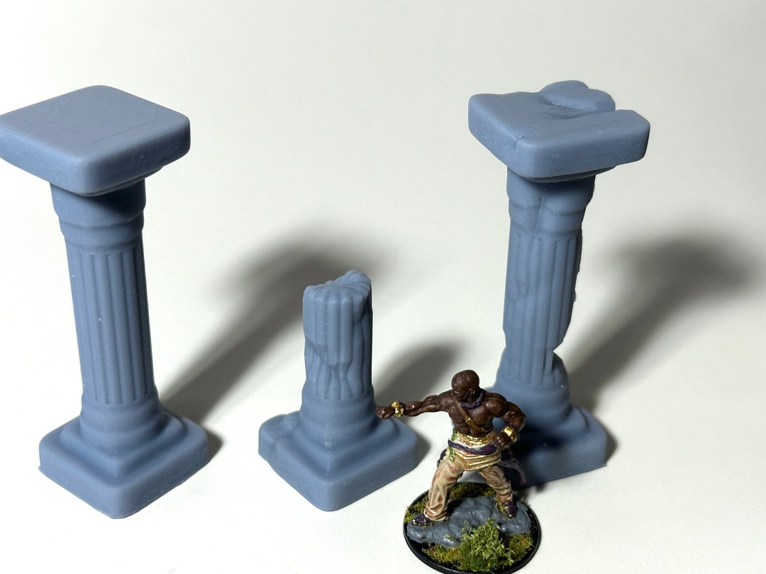 Pillars UV Resin 28mm Stone Pillars Ruins Decay - Etsy