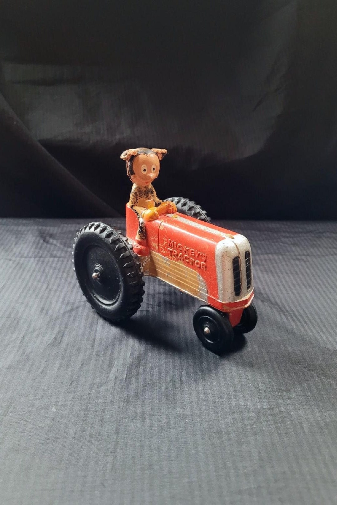 1940s Sun Rubber Mickeys Tractor Walt Disney Decor Display Toy Mickey ...