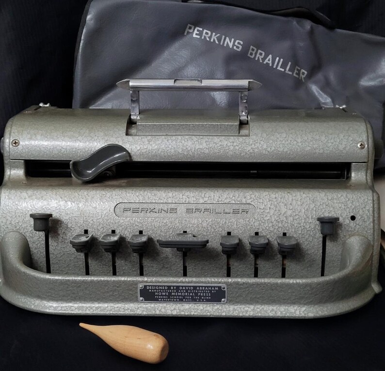 Perkins Brailler Machine Instruction Manuals Dust Cover Accessories ...