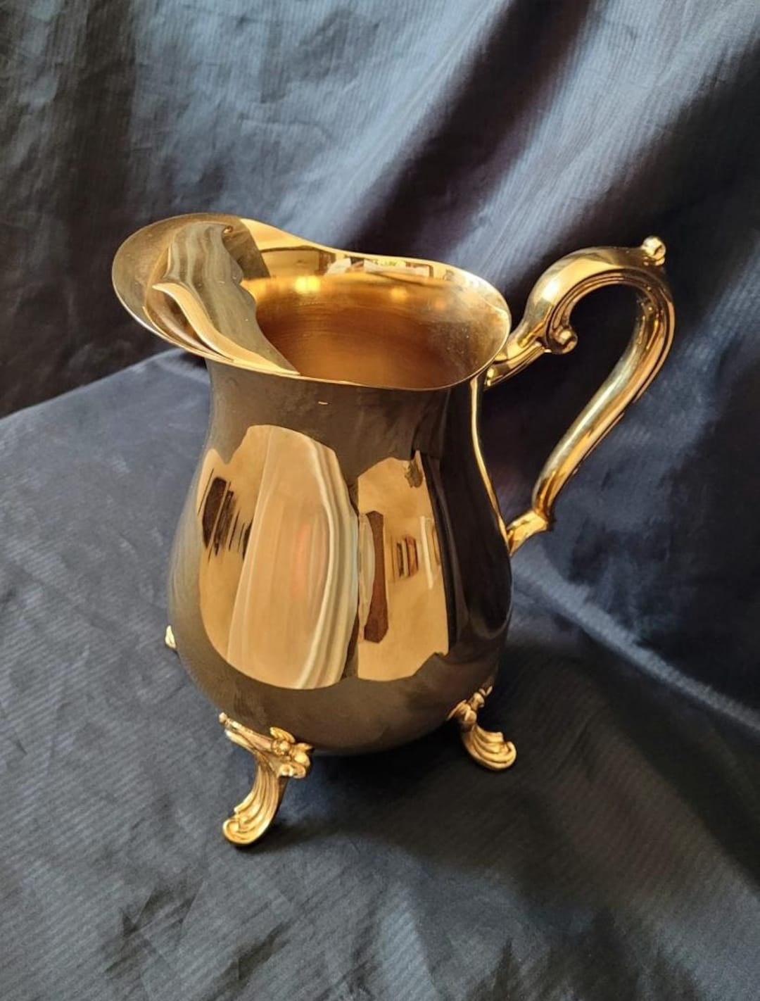 Valerio Albarello GEP Pitcher Gold Electroplate Metal Pitcher MCM Art ...