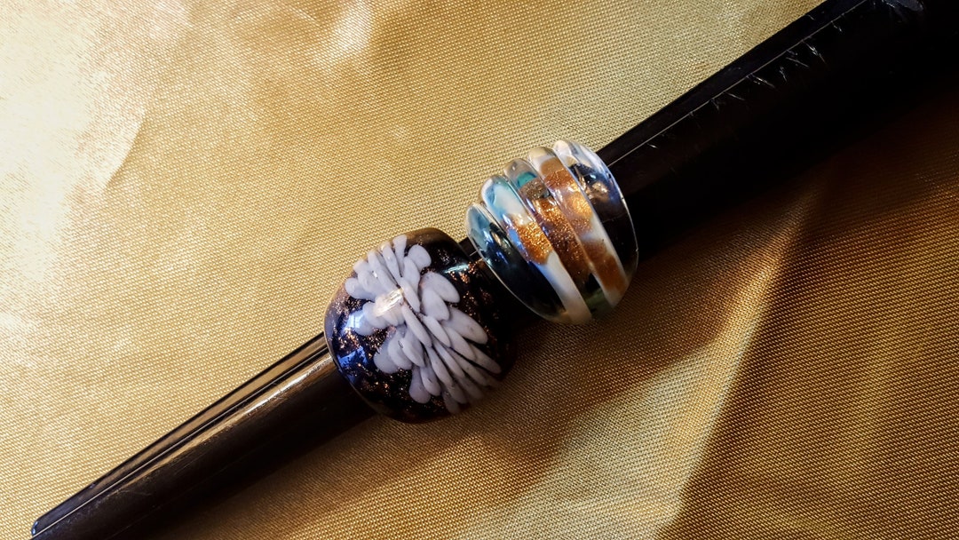 Set of Blown Glass Rings Handcrafted Swirl Bands Stripes Foil - Etsy