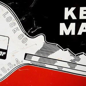 Rare Taylor Lock Co Keys Made Double-sided Advertising Sign Locksmith ...