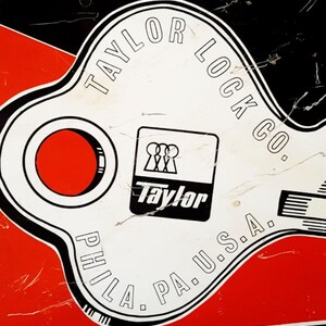 Rare Taylor Lock Co Keys Made Double-sided Advertising Sign Locksmith ...