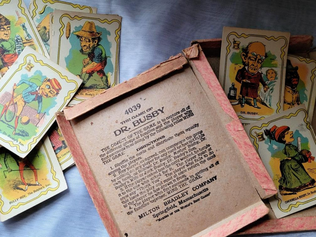 The Game of Dr. Busby Antique Milton Bradley Caricature Lithographs ...