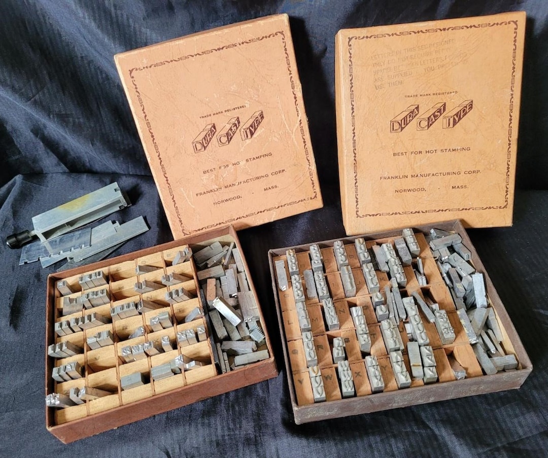 Franklin Manufacturing Dura Cast Type Hot Stamping Machine Typeset ...