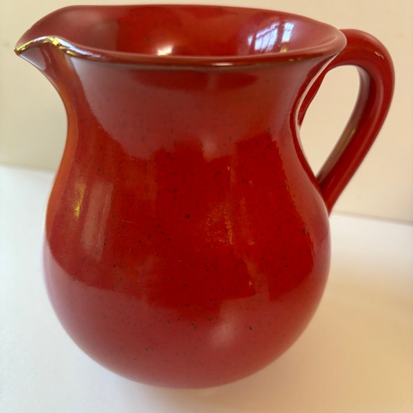 Red Ceramic Pitcher - Etsy