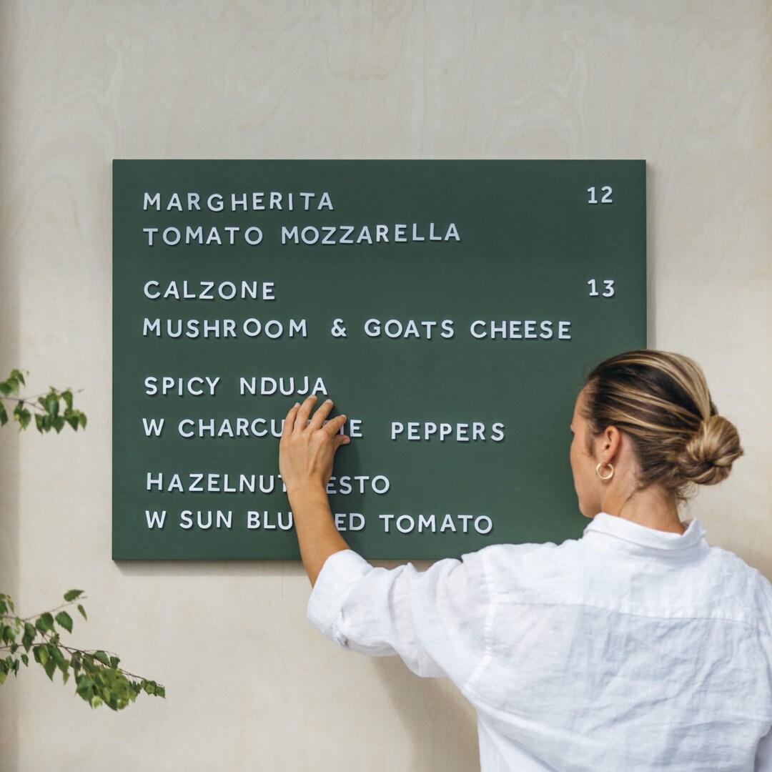 Magnet Chalkboard Coffee Shop Menu Magnet Letter Message - Etsy