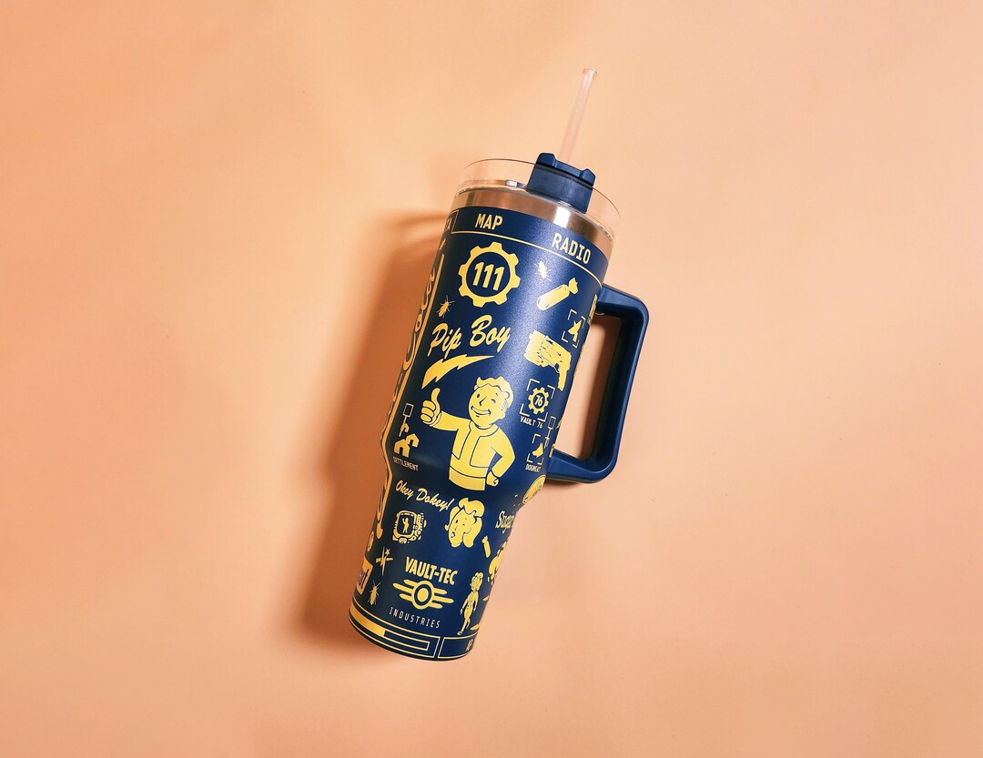 Fallout Inspired Wasteland Pip-boy UV Printed 40oz Tumbler Gift Fallout ...
