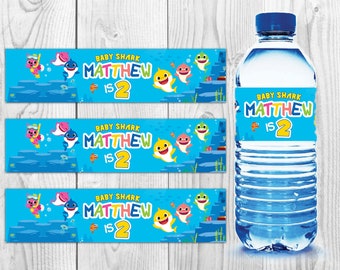 Baby Shark Labels | Etsy
