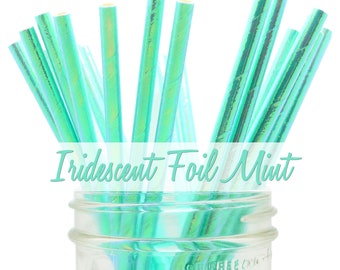 Mint Green Straws | Etsy