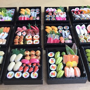 3 Pcs.miniature Japanese Sushi,miniature Sushi Set,miniature Japanese ...