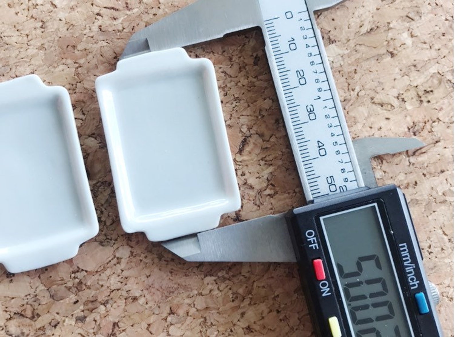 2 Pcs.miniature Ceramic Tray Miniature Trayminiature Food - Etsy