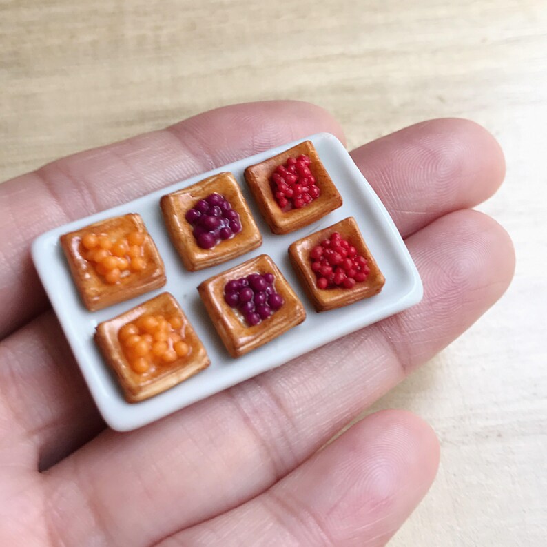 Miniature Bread on Ceramic Tray,miniature Bakery,miniature Sweet ...