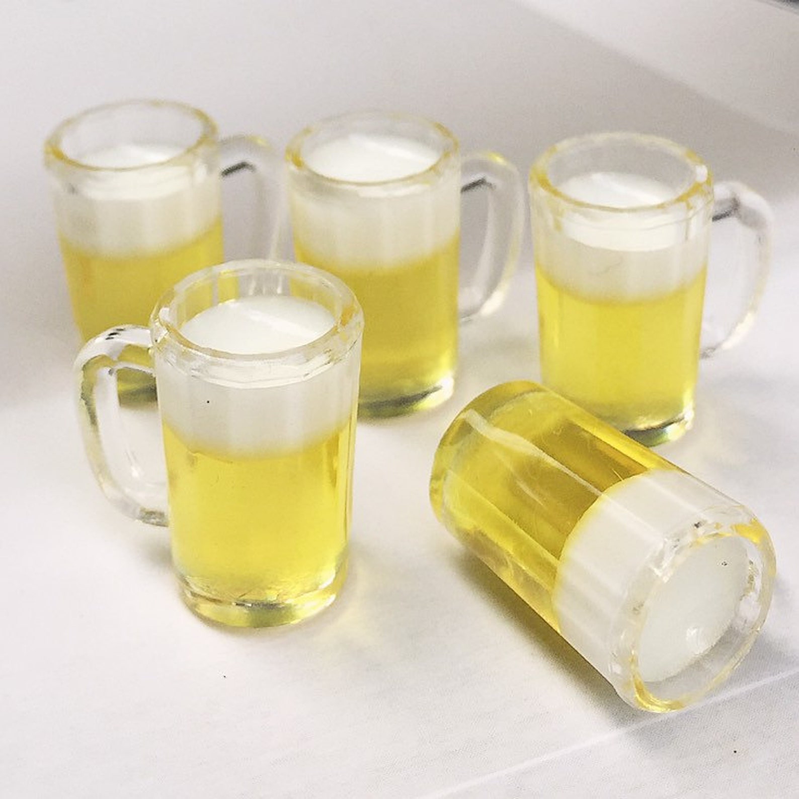 2/5pcs.miniature Beer Mugminiature Beer Glassminiature Dolls | Etsy